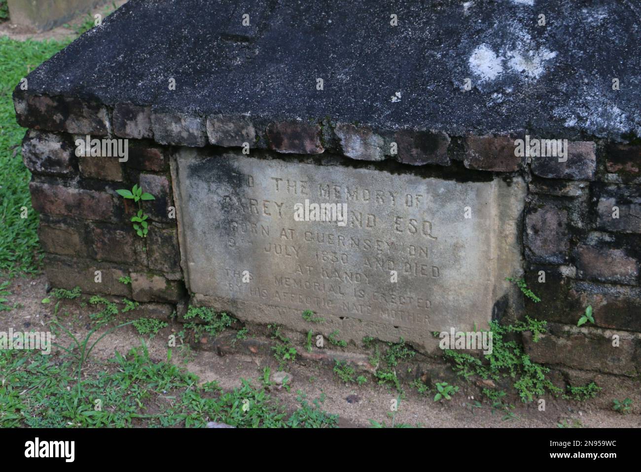 British Garrison Cemetery / Kandy Garrison Cemetery Stock Photo - Alamy