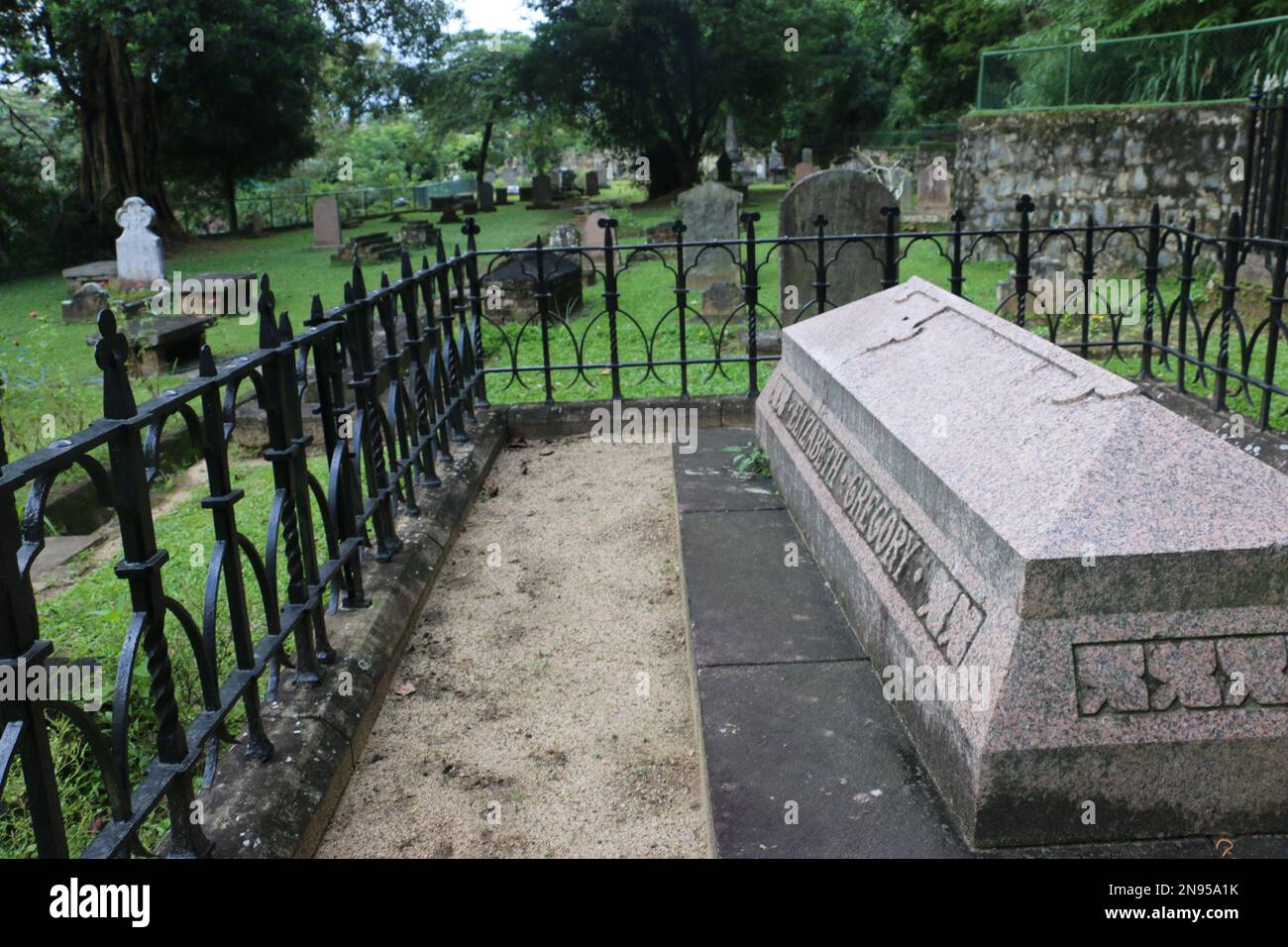 British Garrison Cemetery / Kandy Garrison Cemetery Stock Photo - Alamy