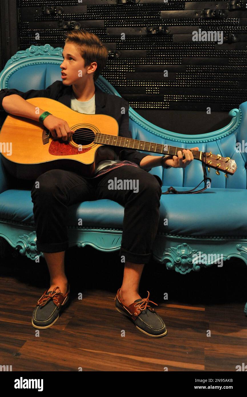 Ryan Beatty backstage at the Roxy Theater after his performance on ...