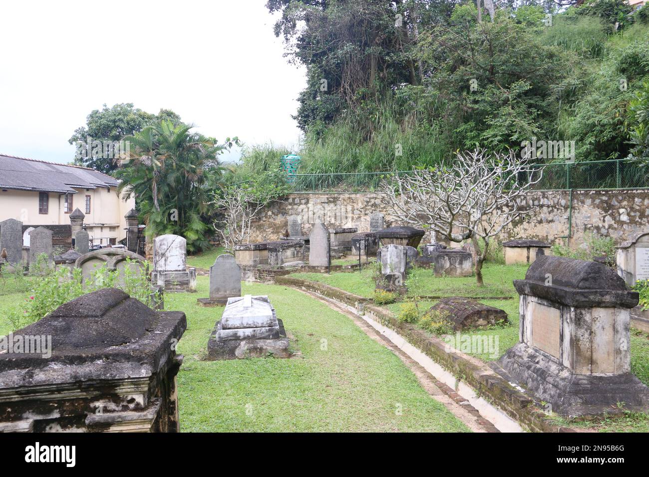 British Garrison Cemetery / Kandy Garrison Cemetery Stock Photo - Alamy
