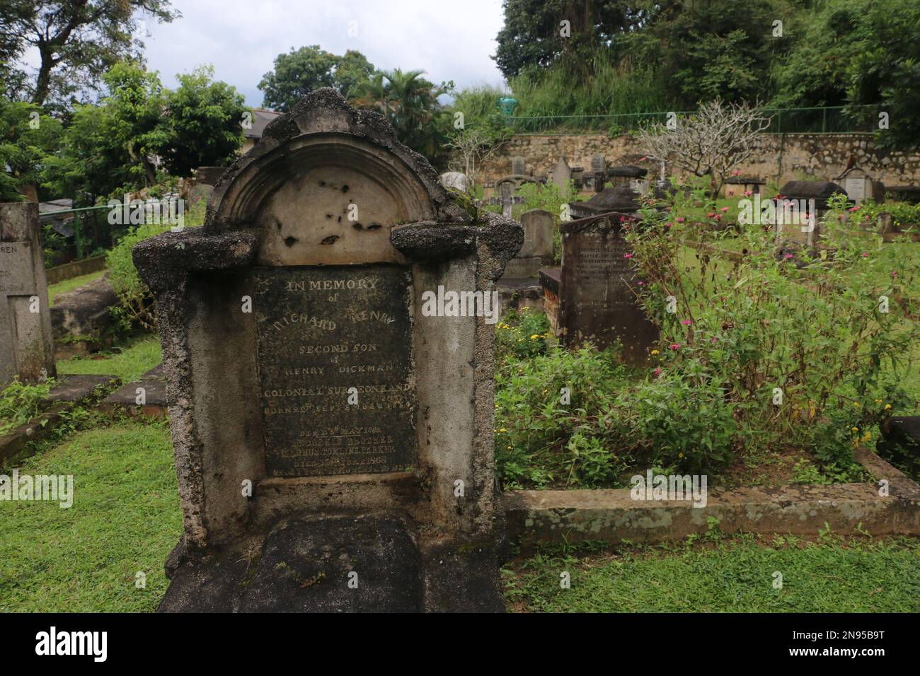 British Garrison Cemetery / Kandy Garrison Cemetery Stock Photo - Alamy