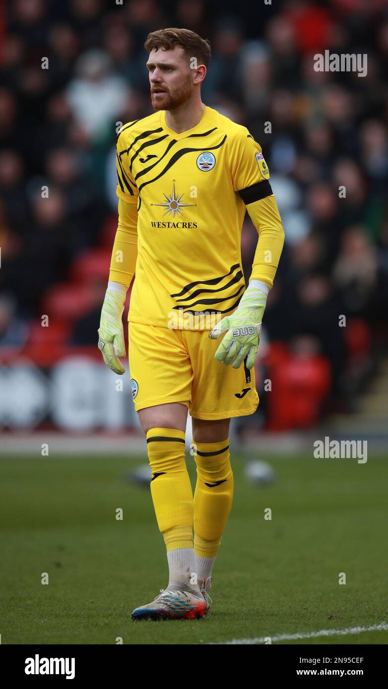 Sheffield, England, 11th February 2023. Andy Fisher of Swansea City ...