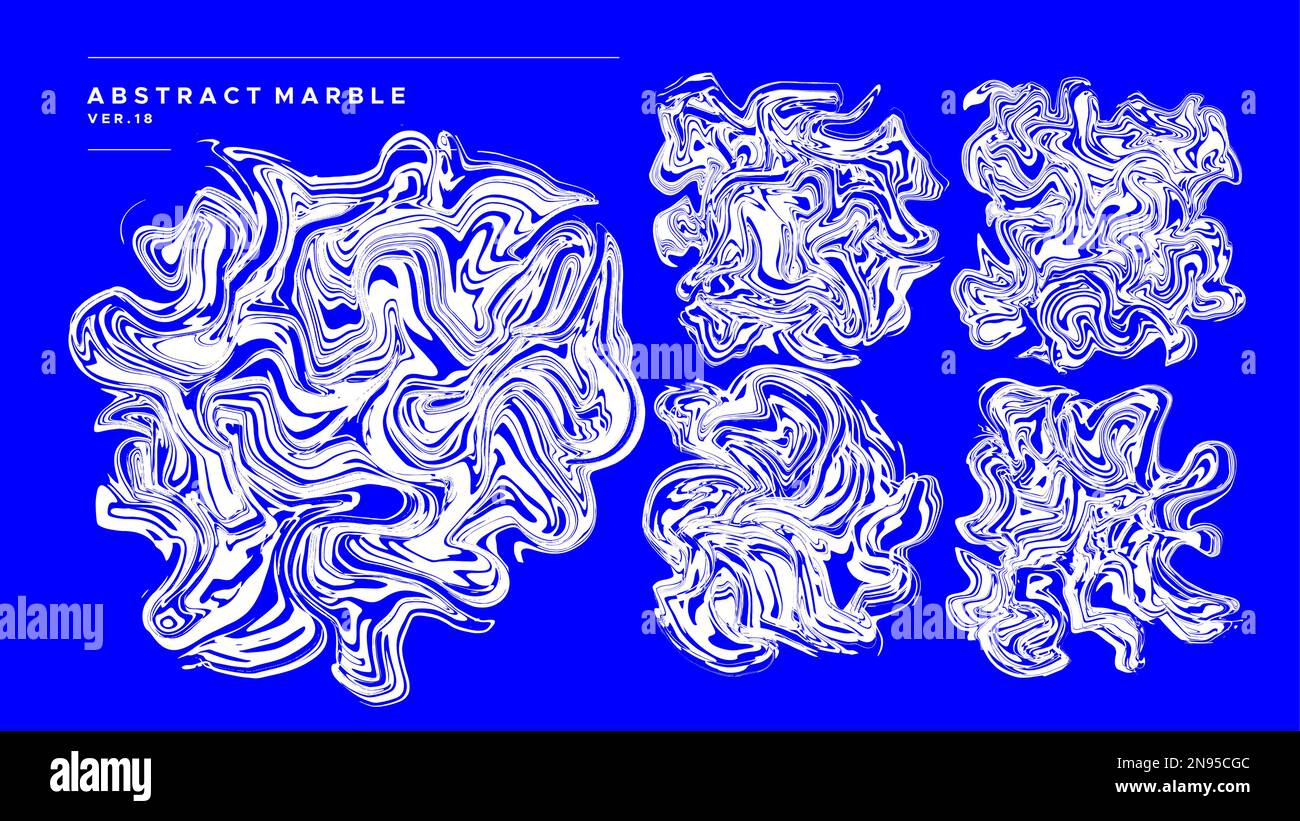 Abstract wave paint design template vector. Marble ink abstract graphic ...