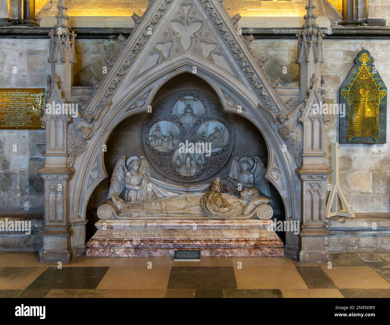 George Moberly (1803-1885) memorial tomb, Salisbury cathedral church ...