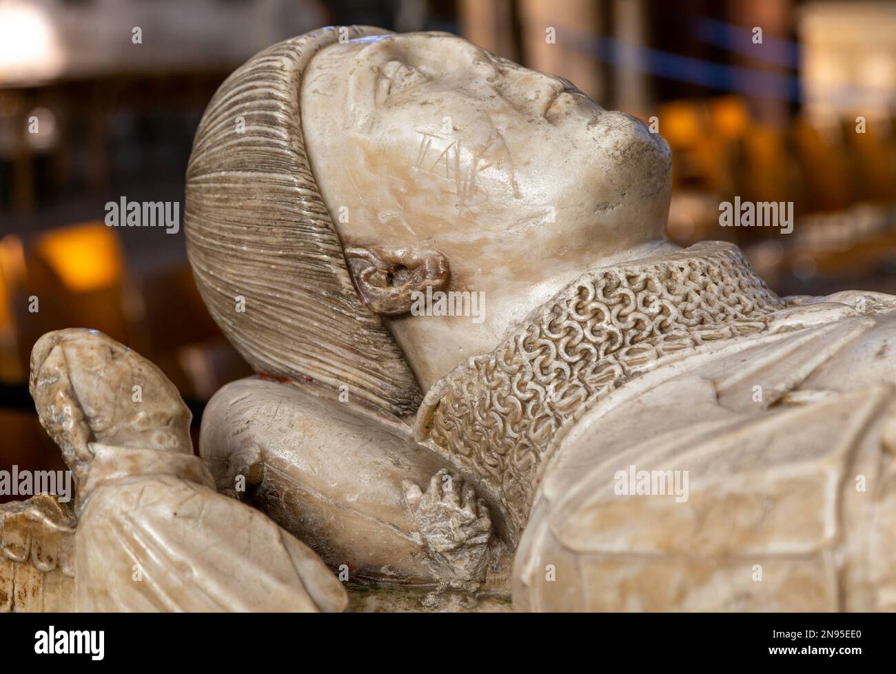 Alabaster effigy tomb of Robert Lord Hungerford died 1459, Salisbury ...