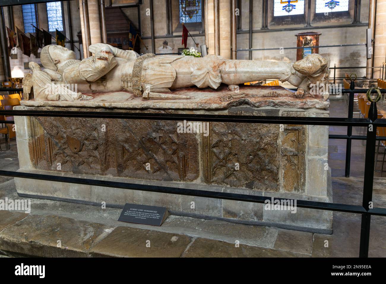 Alabaster likeness tomb of Robert Lord Hungerford died 1459, Salisbury ...