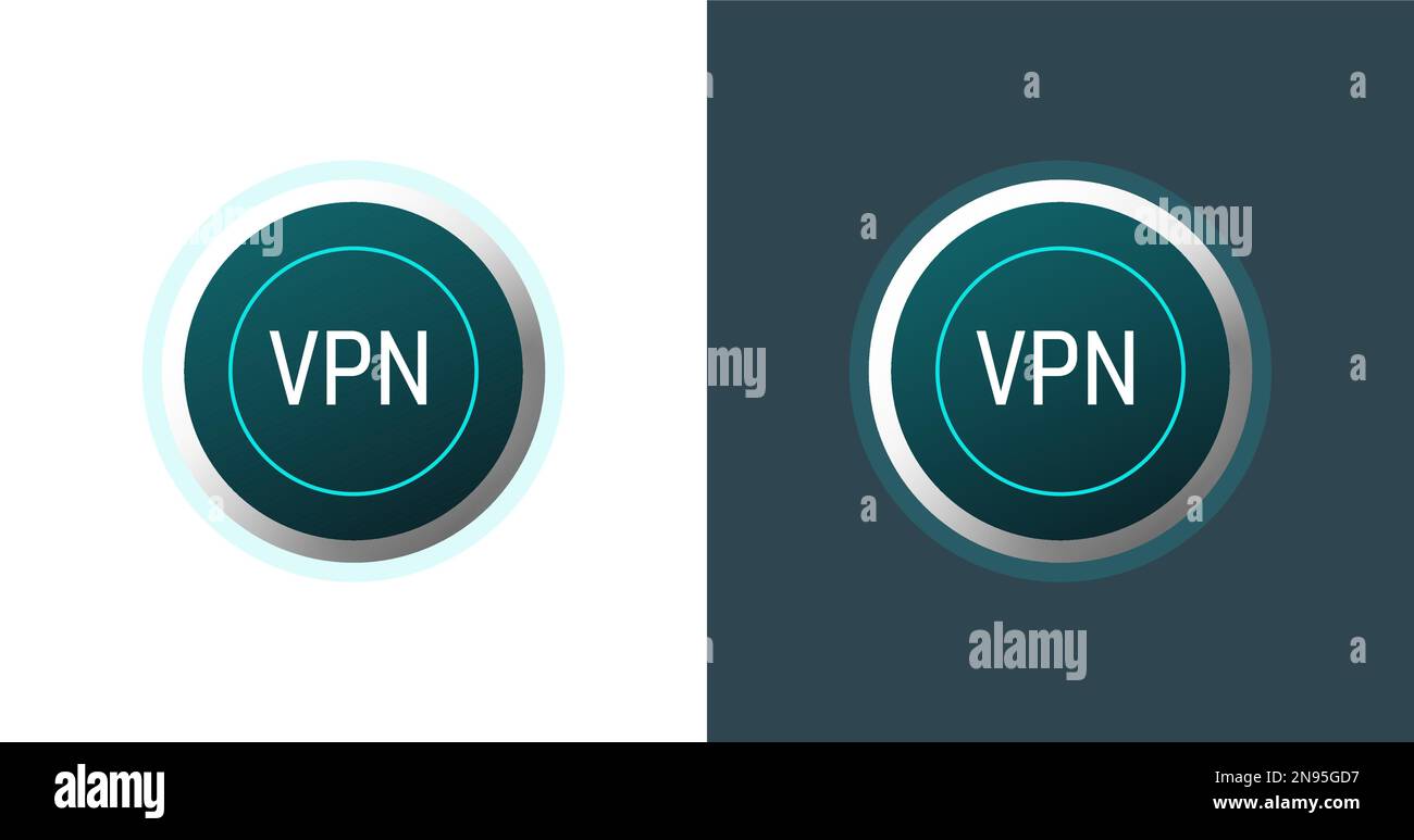 VPN logo emblem for sticker or icon. Vector illustration isolated on ...