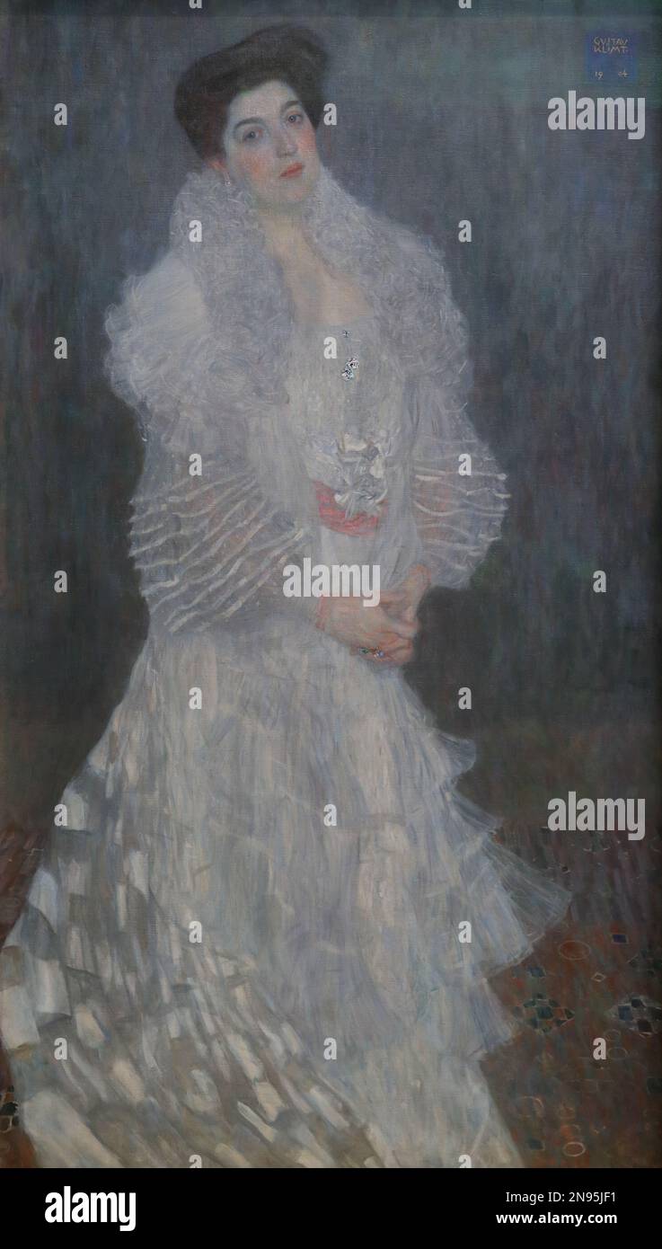 Portrait of Hermine Gallia by Austrian symbolist painter Gustav Klimt ...
