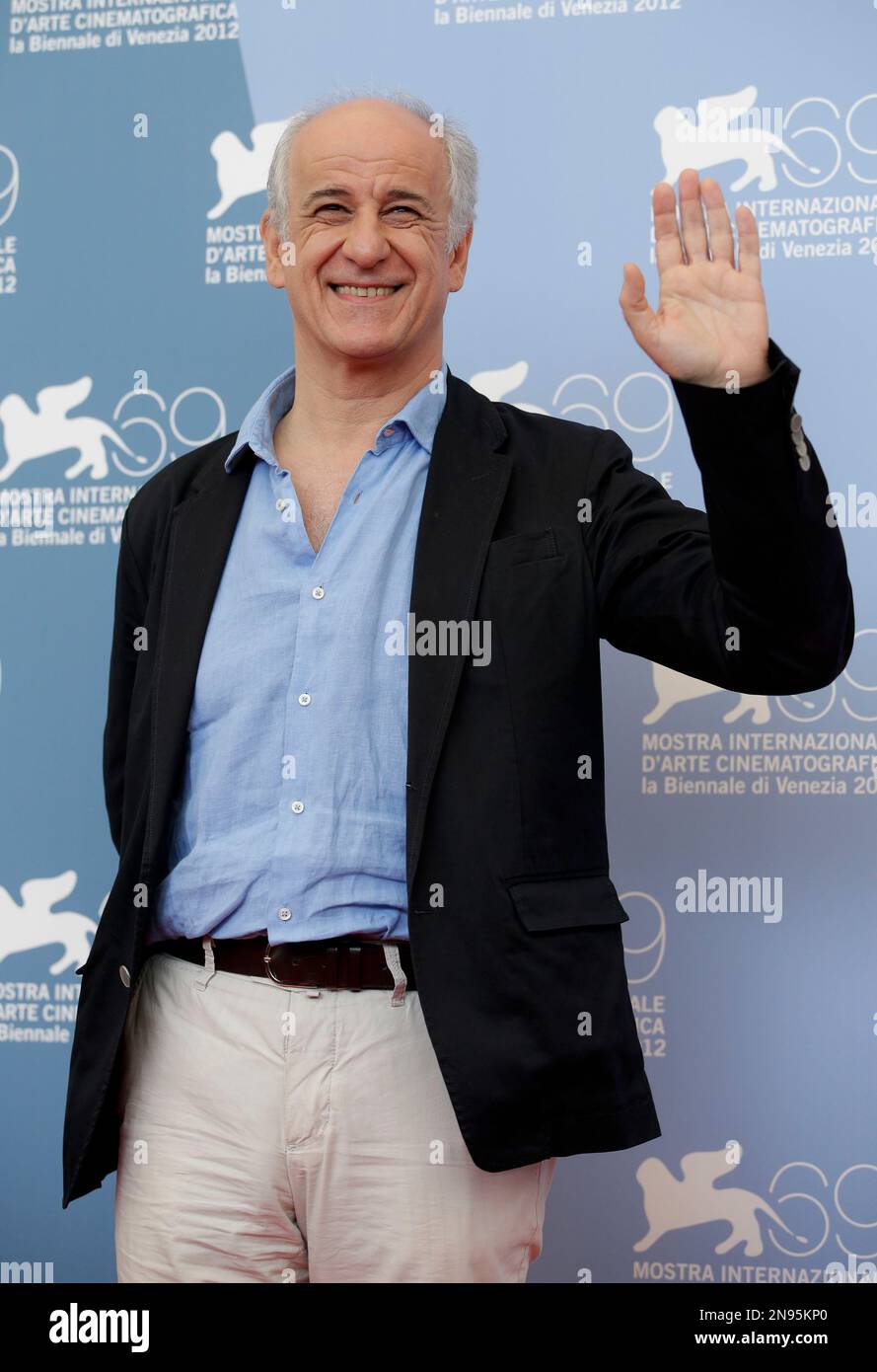 Actor Toni Servillo poses during the photo call for the movie 'E' Stato ...