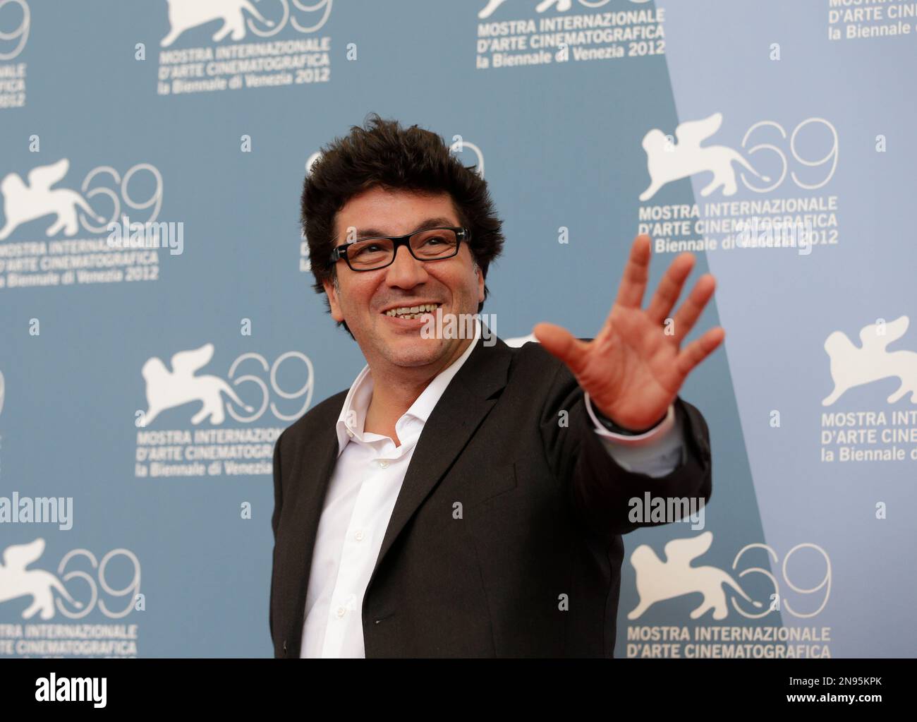 Director Daniele Cipri' poses during the photo call for the movie 'E ...