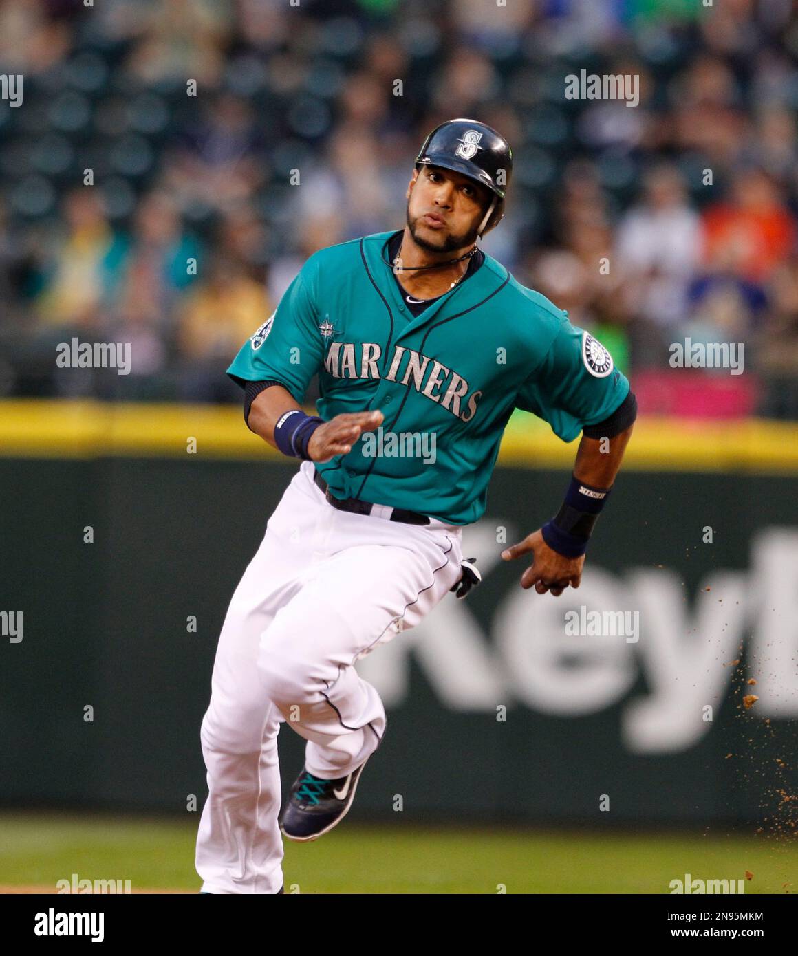 Seattle Mariners' Franklin Gutierrez in action against the Los Angeles ...
