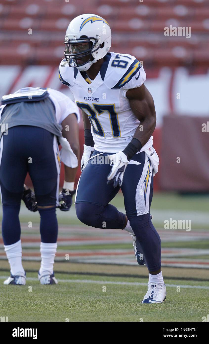 San Diego Chargers wide receiver Micheal Spurlock (87) is shown before ...