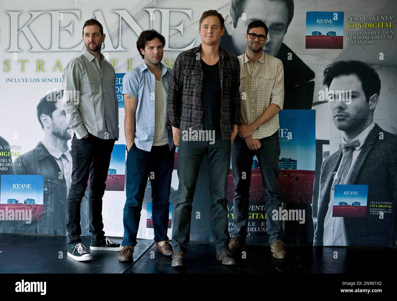 Members of British rock band Keane, from left to right, drummer Richard ...