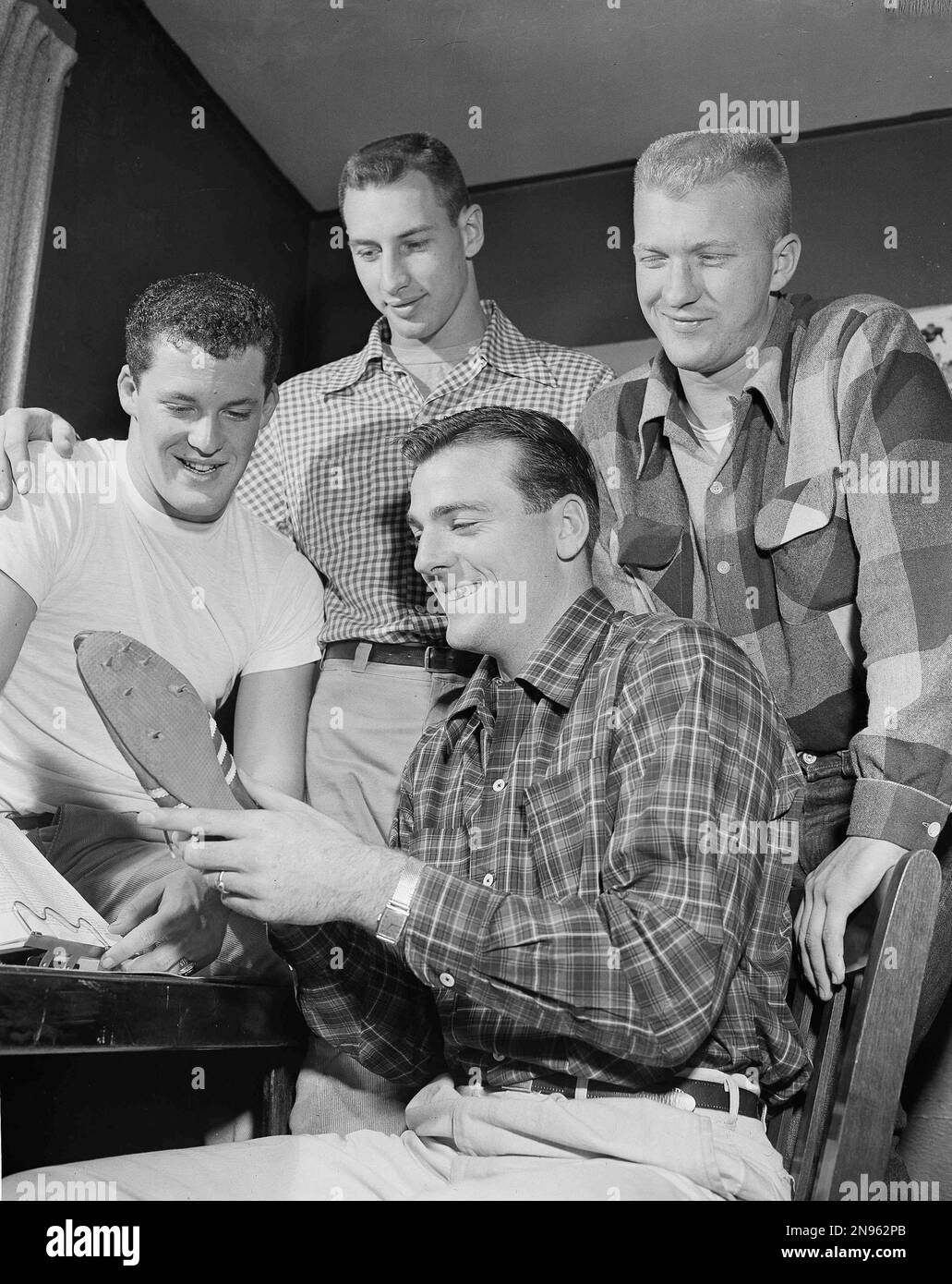 Olympic decathlon champion Bob Mathias, 21, who was proclaimed male ...