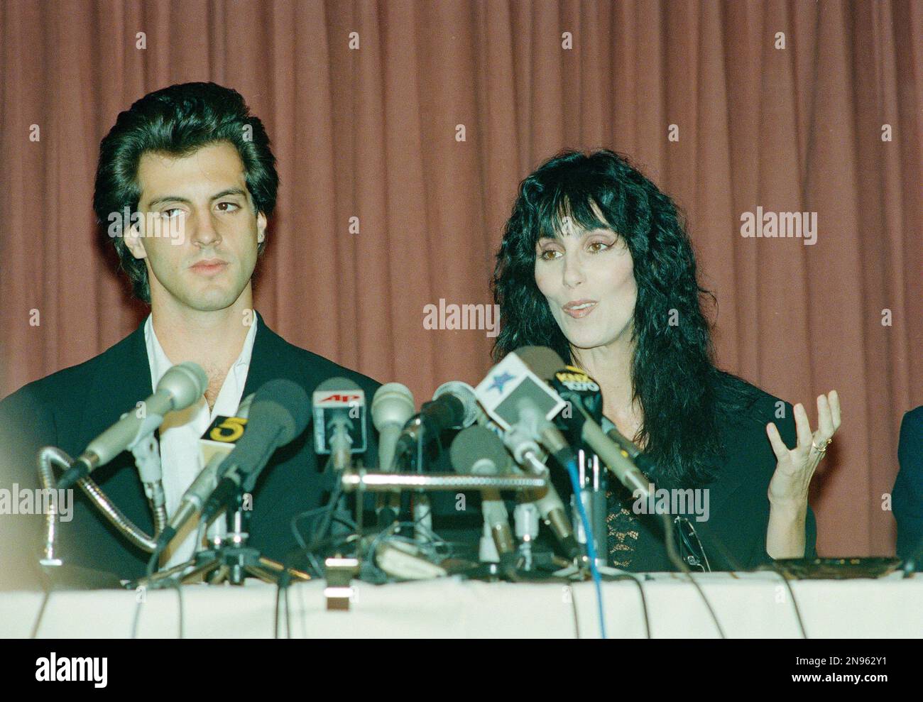 Actress Cher and her boyfriend Robert Camilletti are shown at a press ...