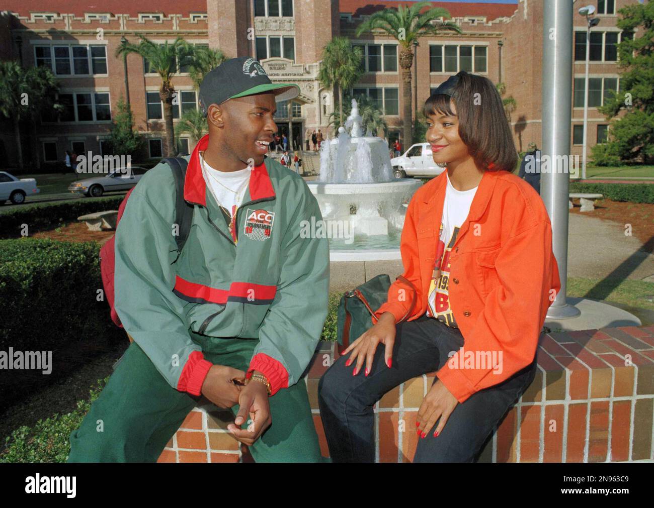 Florida State quarterback Charlie Ward and his girlfriend Tonja Harding ...