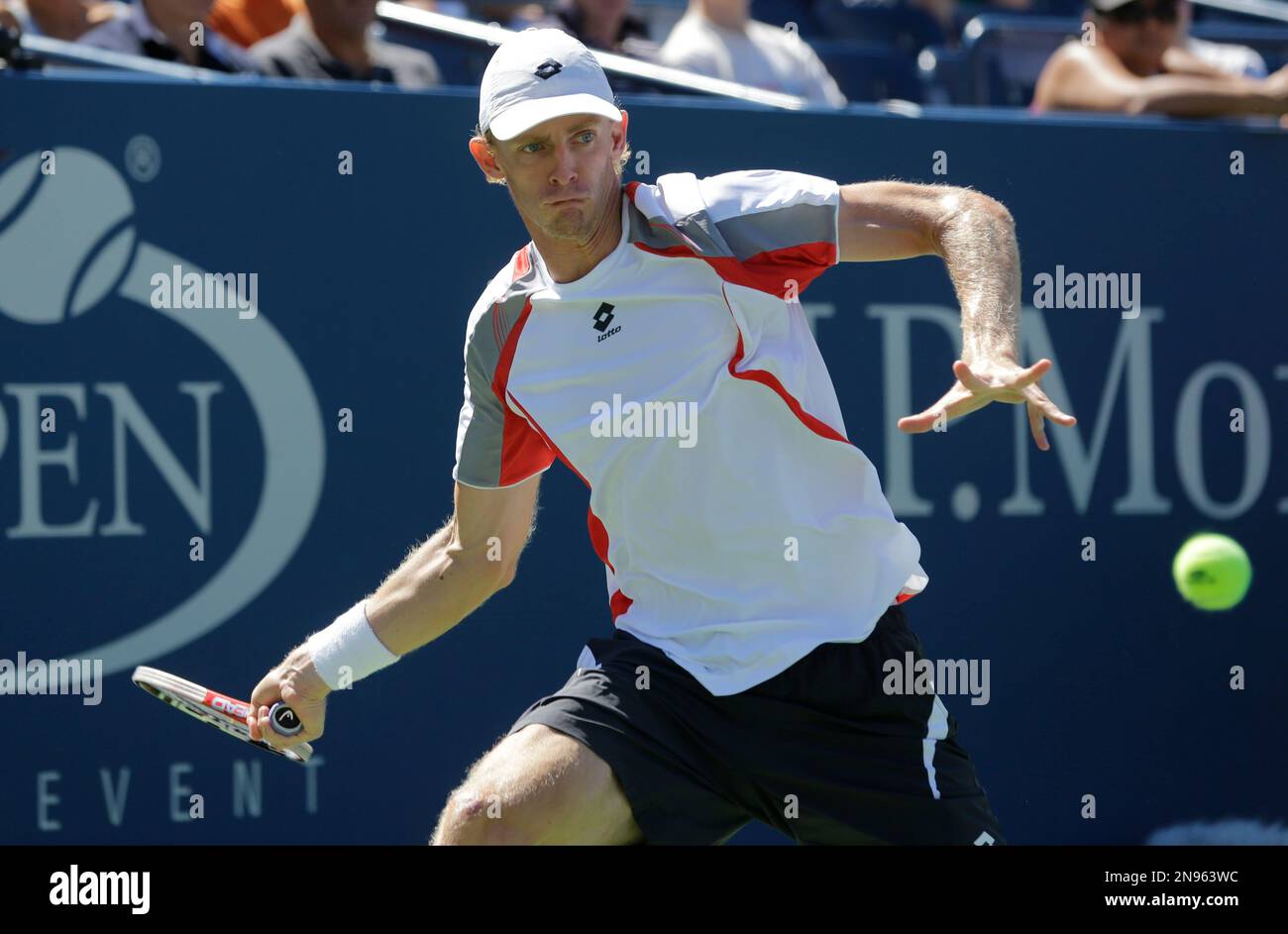 Kevin Anderson of South Africa in the second round of play at the 2012 ...
