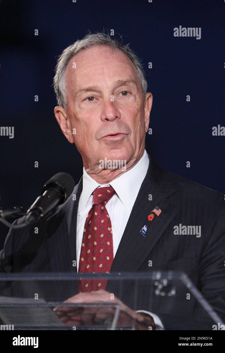 Mayor-NY Michael Bloomberg addressed the crowd at the "JetBlue Light Up ...
