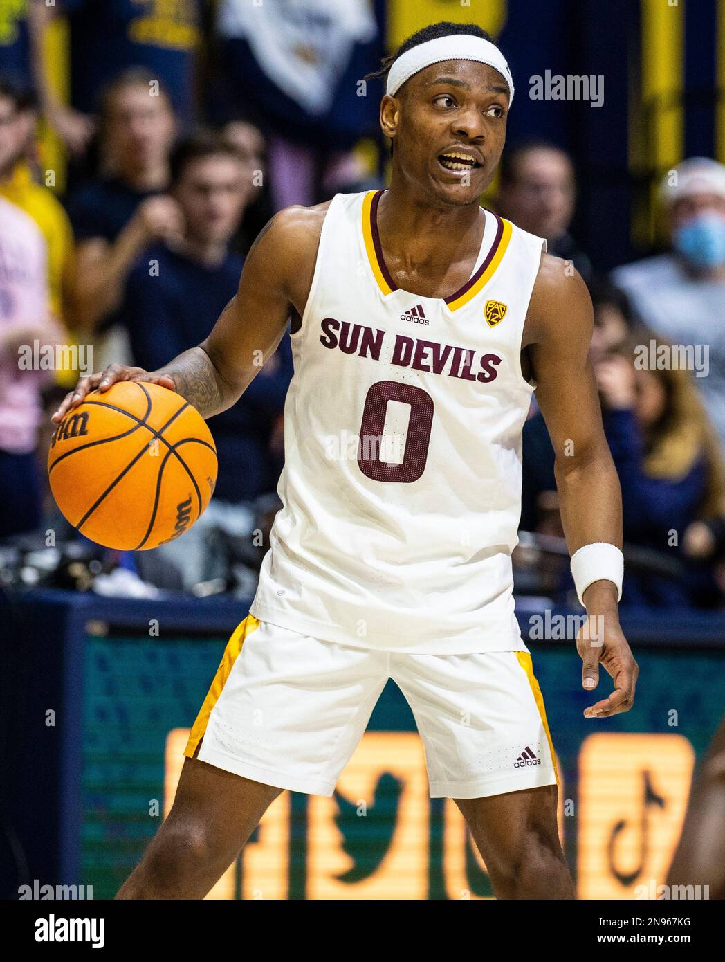 February 11 2023 Berkeley, CA U.S.A. Arizona State guard DJ Horne (0 ...