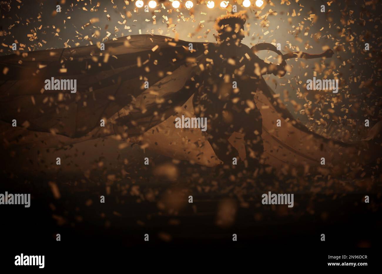 A clown performs during a media preview of "Slava's Snowshow" on ...