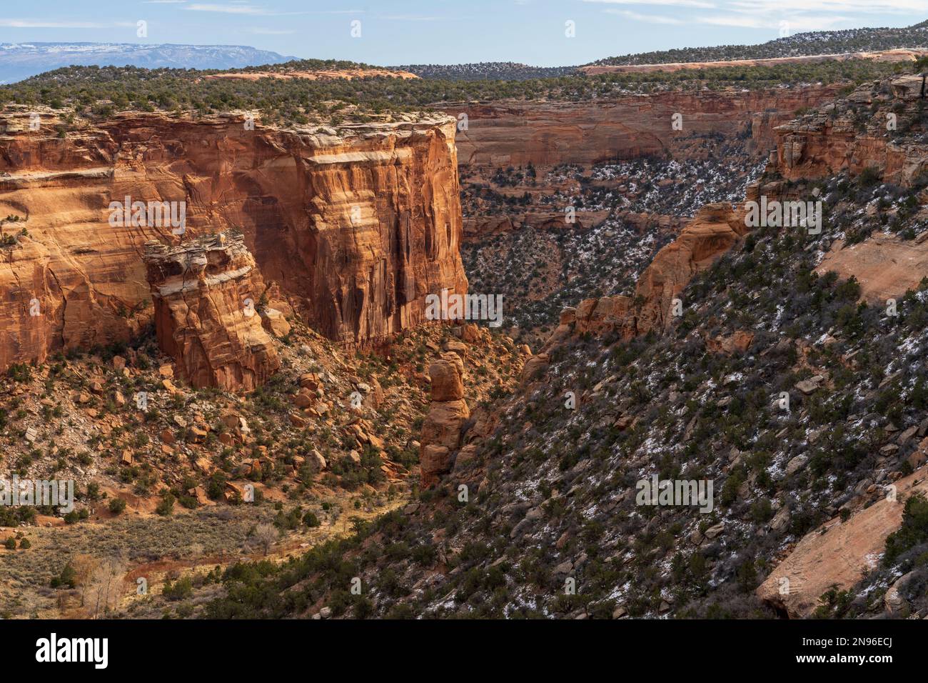 An aerial view of Colorado National Monument, Fruita, Colorado, USA ...