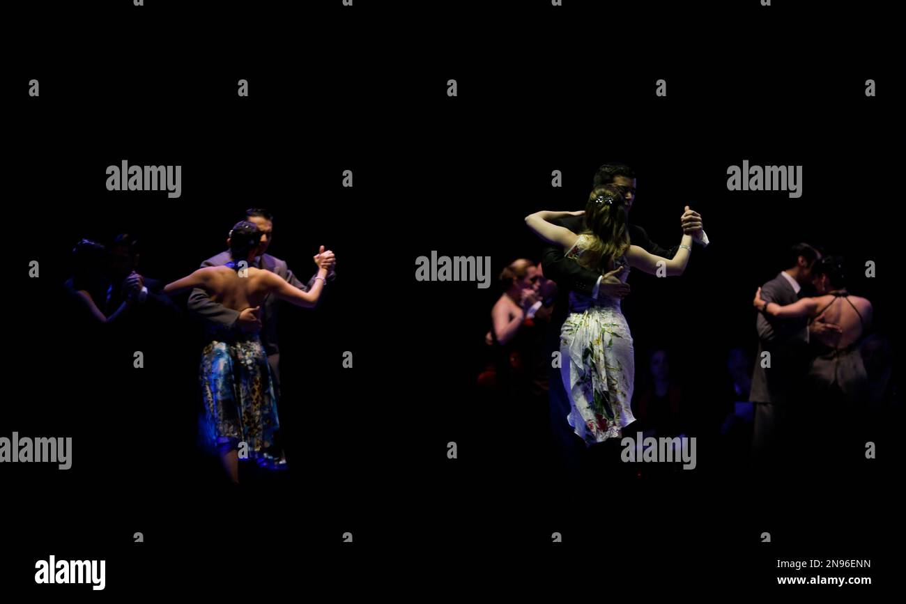 Couples dance during the 2012 Tango Dance World Cup salon finals in ...