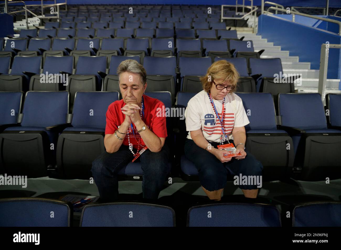 Pat Segall from Ft, Mohabe, Ariz., left, and Sara Marks from Wrentham ...