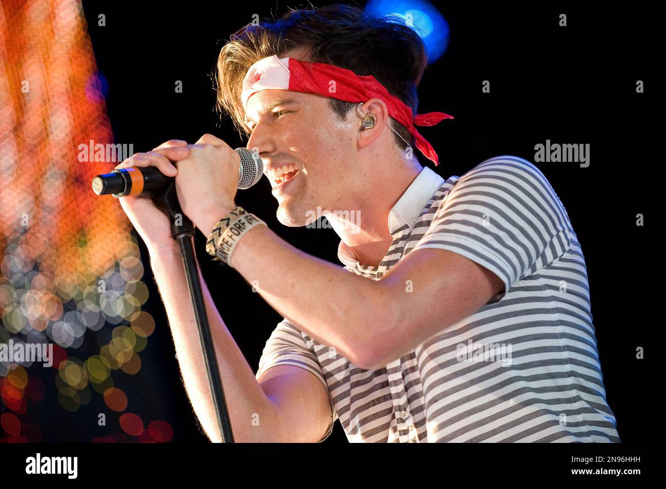 Singer Zachary Porter of Allstar Weekend performs on-stage during Family Channel's Big Ticket ...