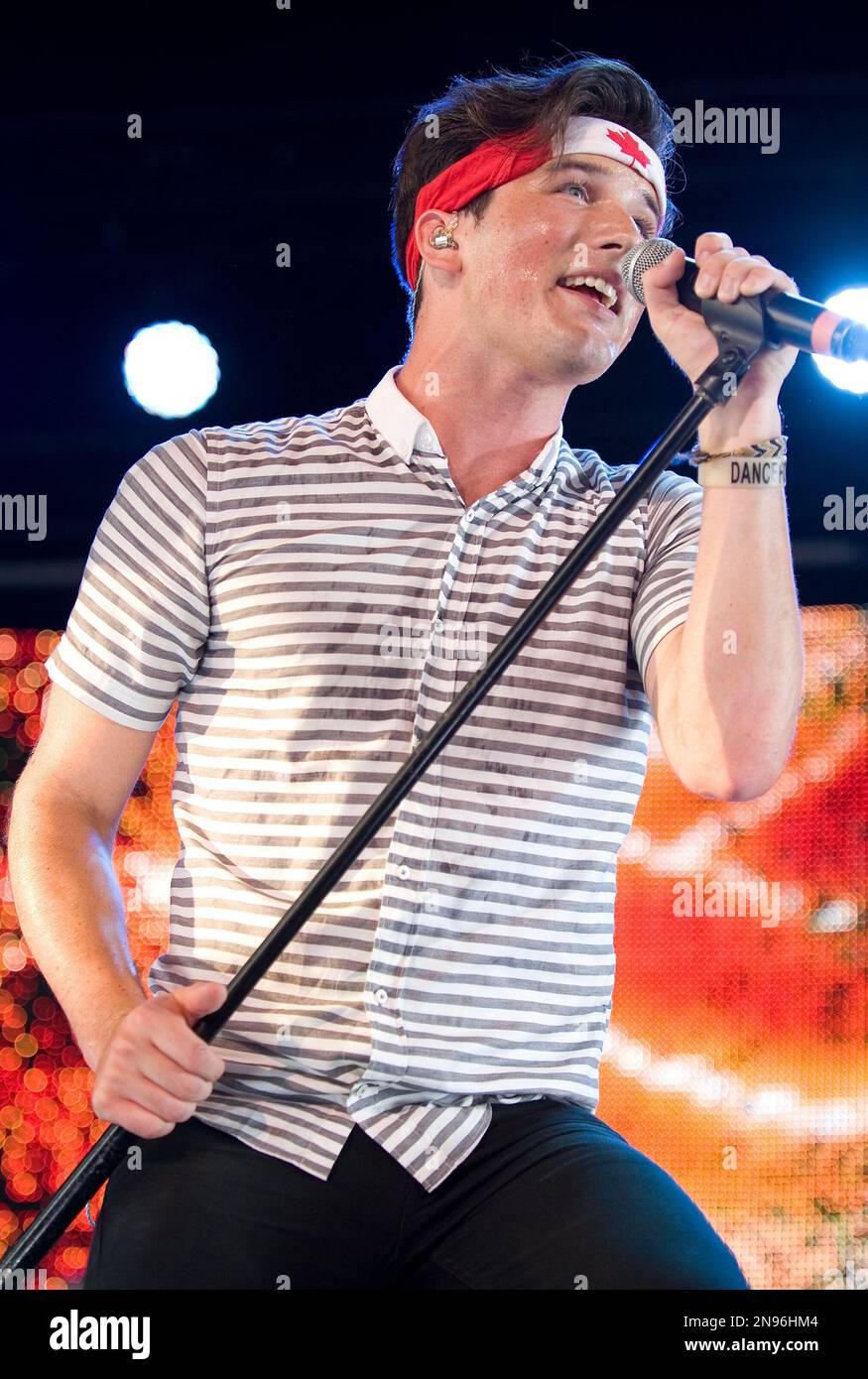 Singer Zachary Porter of Allstar Weekend performs on-stage during Family Channel's Big Ticket ...