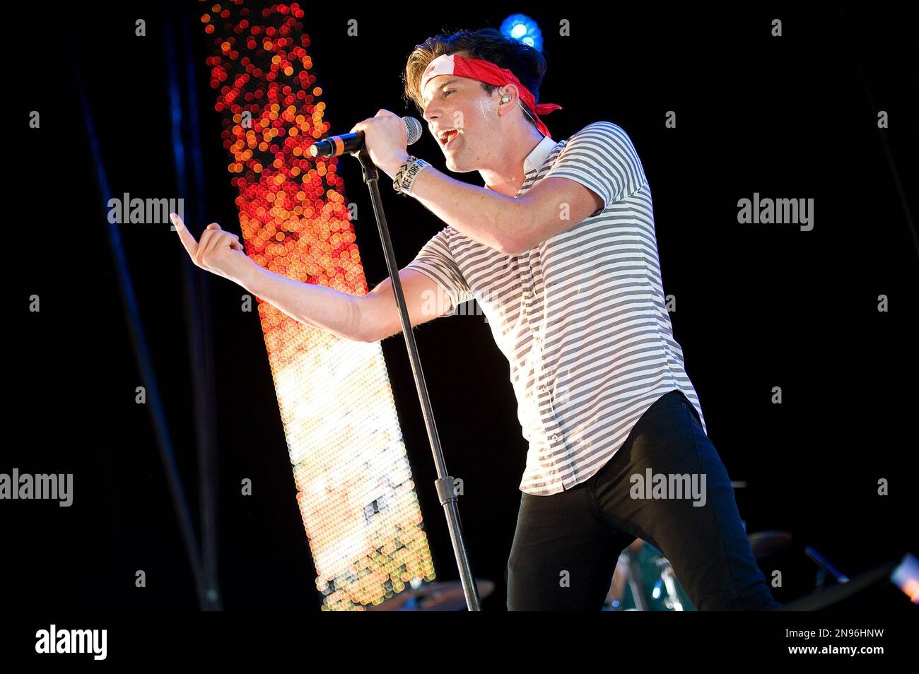 Singer Zachary Porter of Allstar Weekend performs on-stage during Family Channel's Big Ticket ...