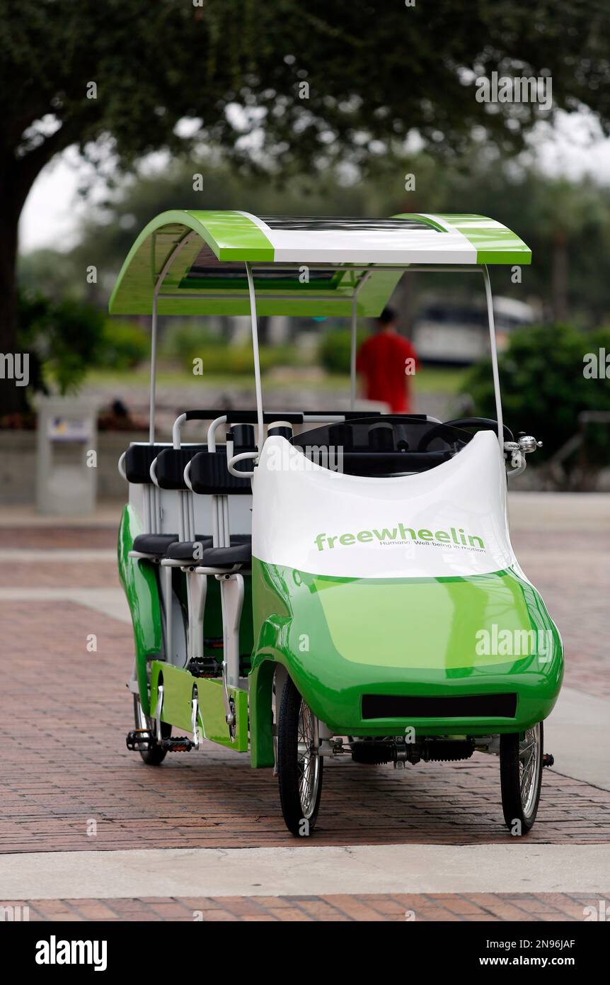 Humana is providing pedal buses for free use by convention-goers for ...