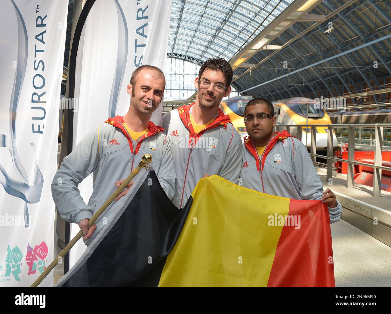 COMMERCIAL PHOTO - The Belgian Paralympic table tennis team players ...