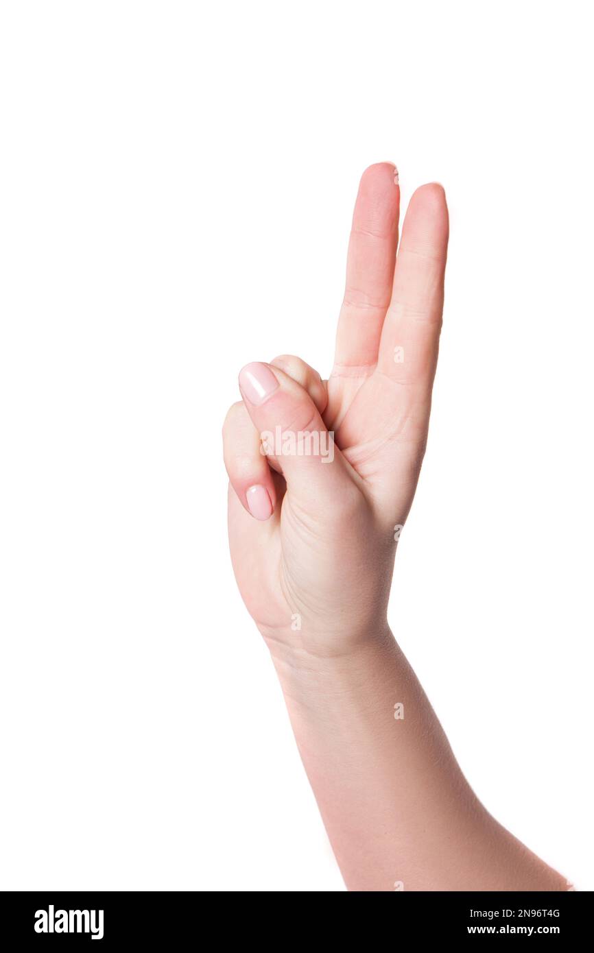 hand two isolated white background Stock Photo - Alamy