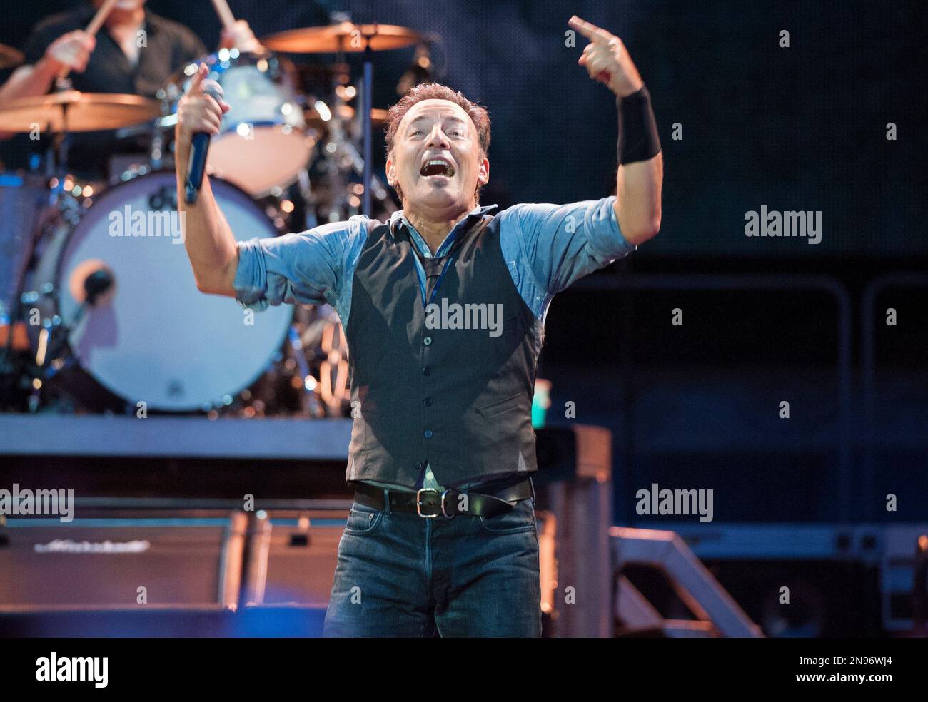 Bruce Springsteen performs at the Rogers Centre on Friday, August 24 ...