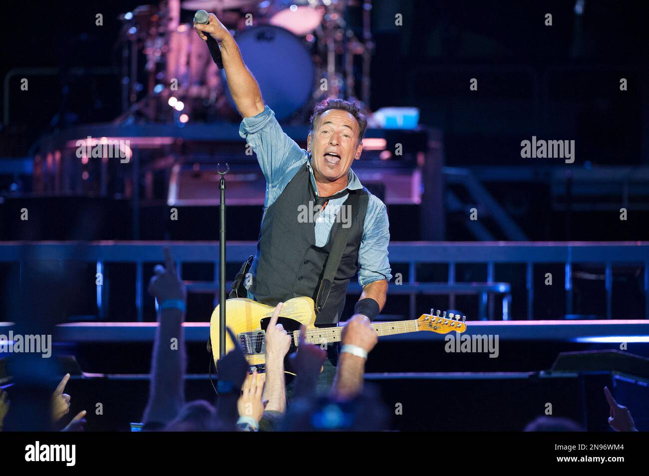 Bruce Springsteen performs at the Rogers Centre on Friday, August 24 ...