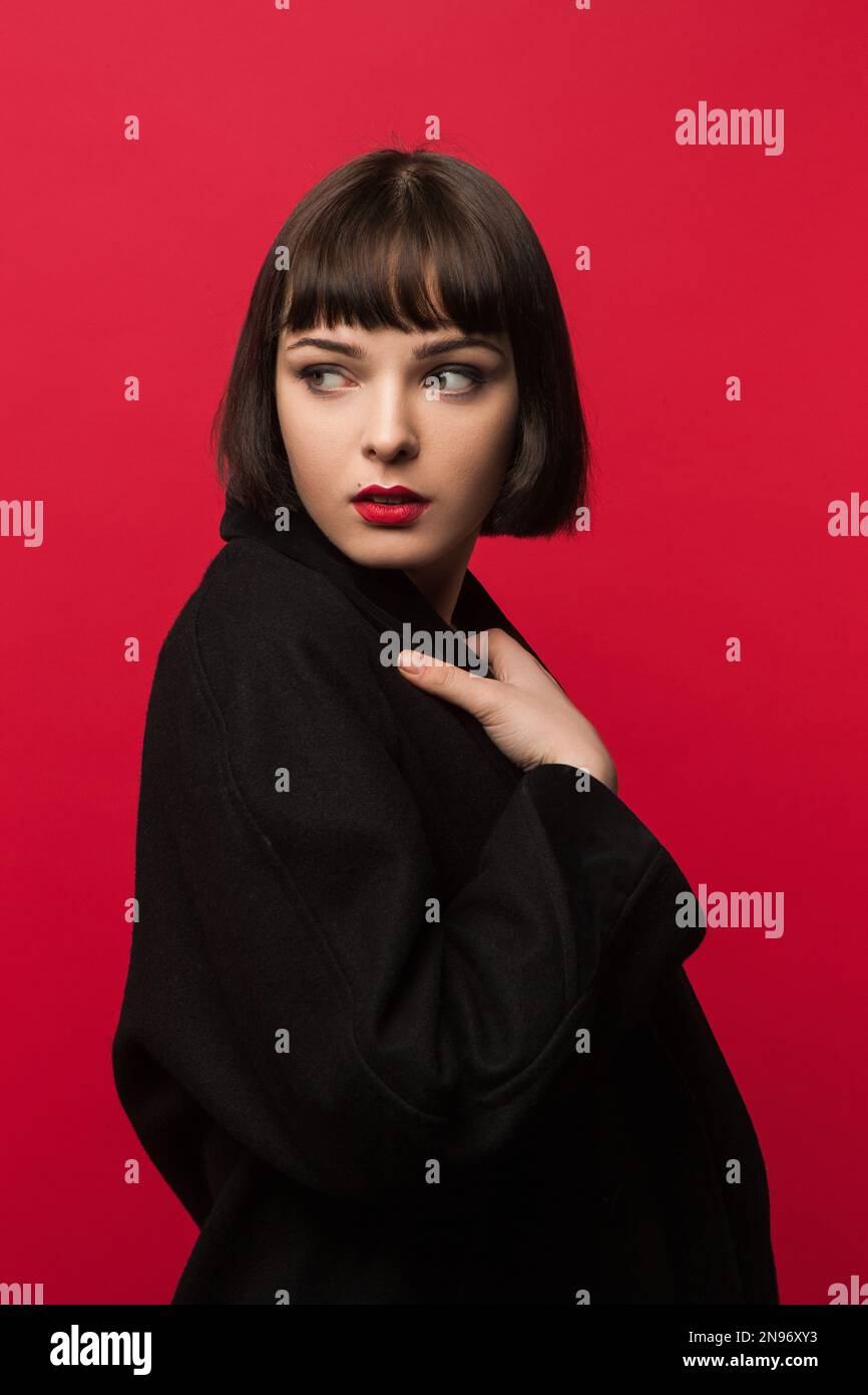 Black female scared hi-res stock photography and images - Alamy