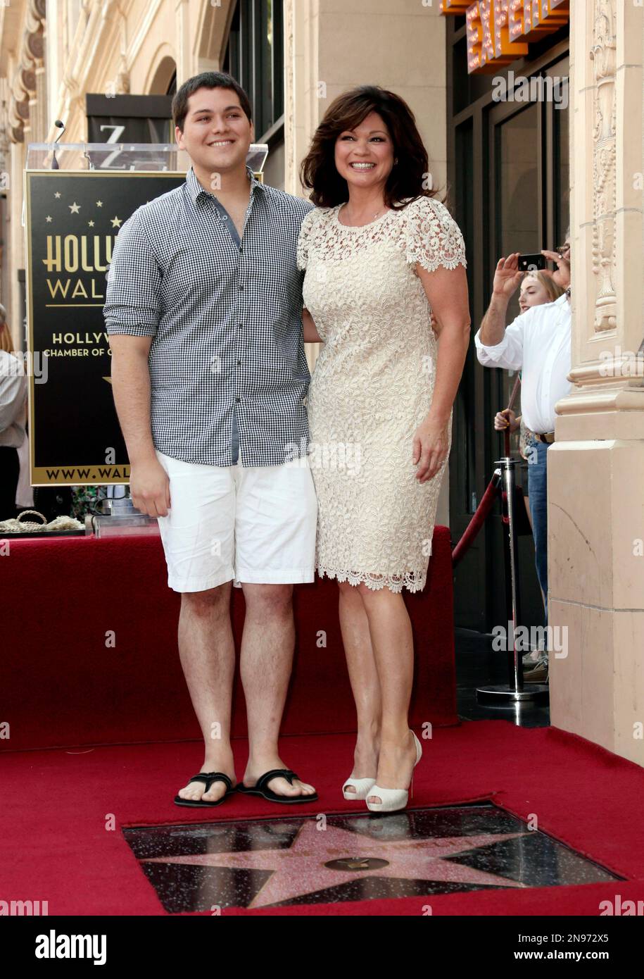 This Aug. 22, 2012 photo shows Wolfgang Van Halen and his mother ...