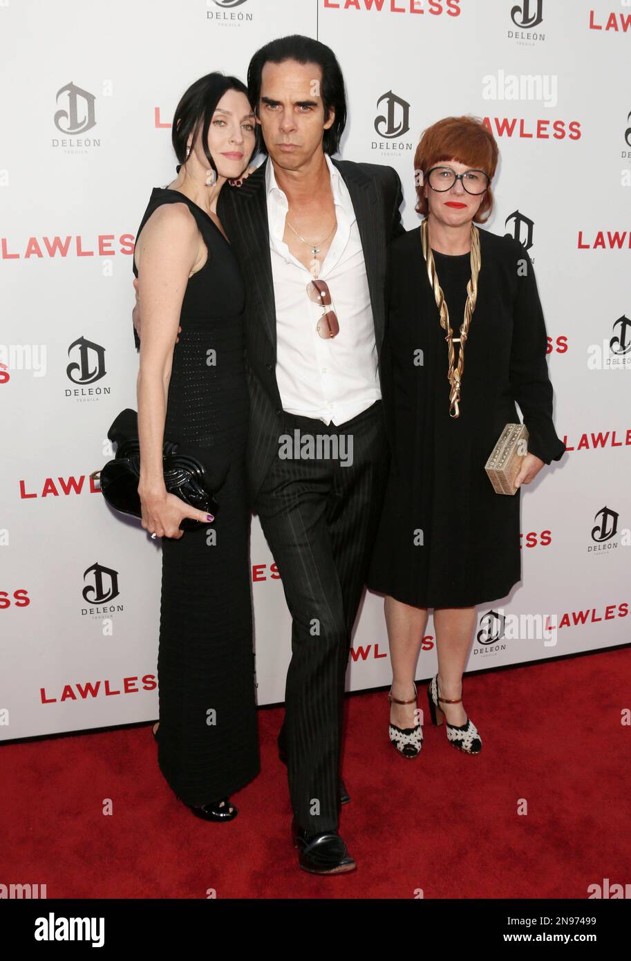 Susie Bick, Nick Cave and Polly Borland attend the LA premiere of ...