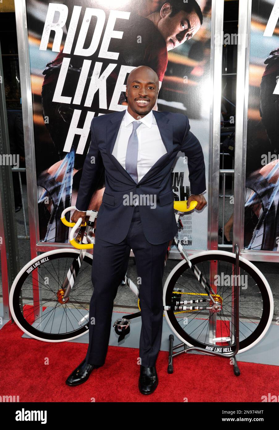 Actor Wole Parks attends the world premiere of "Premium Rush" at the ...
