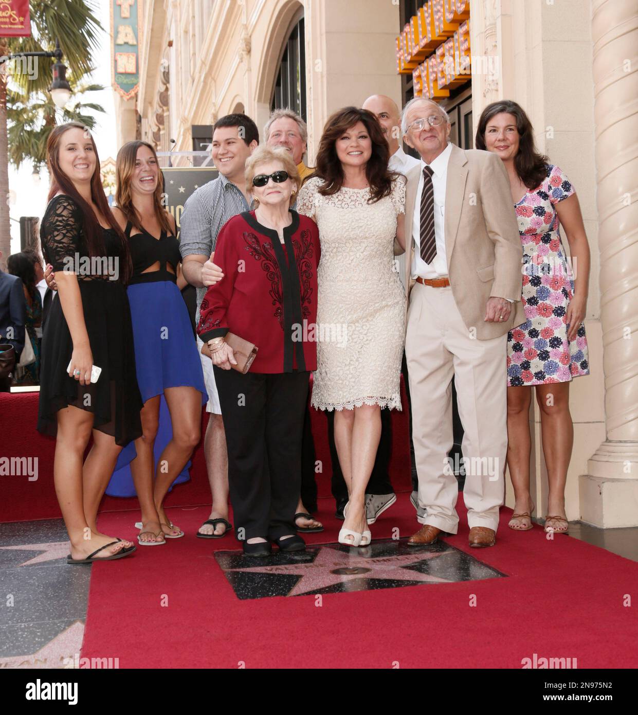 Valerie Bertinelli and family at Valerie Bertinelli's star ceremony on ...