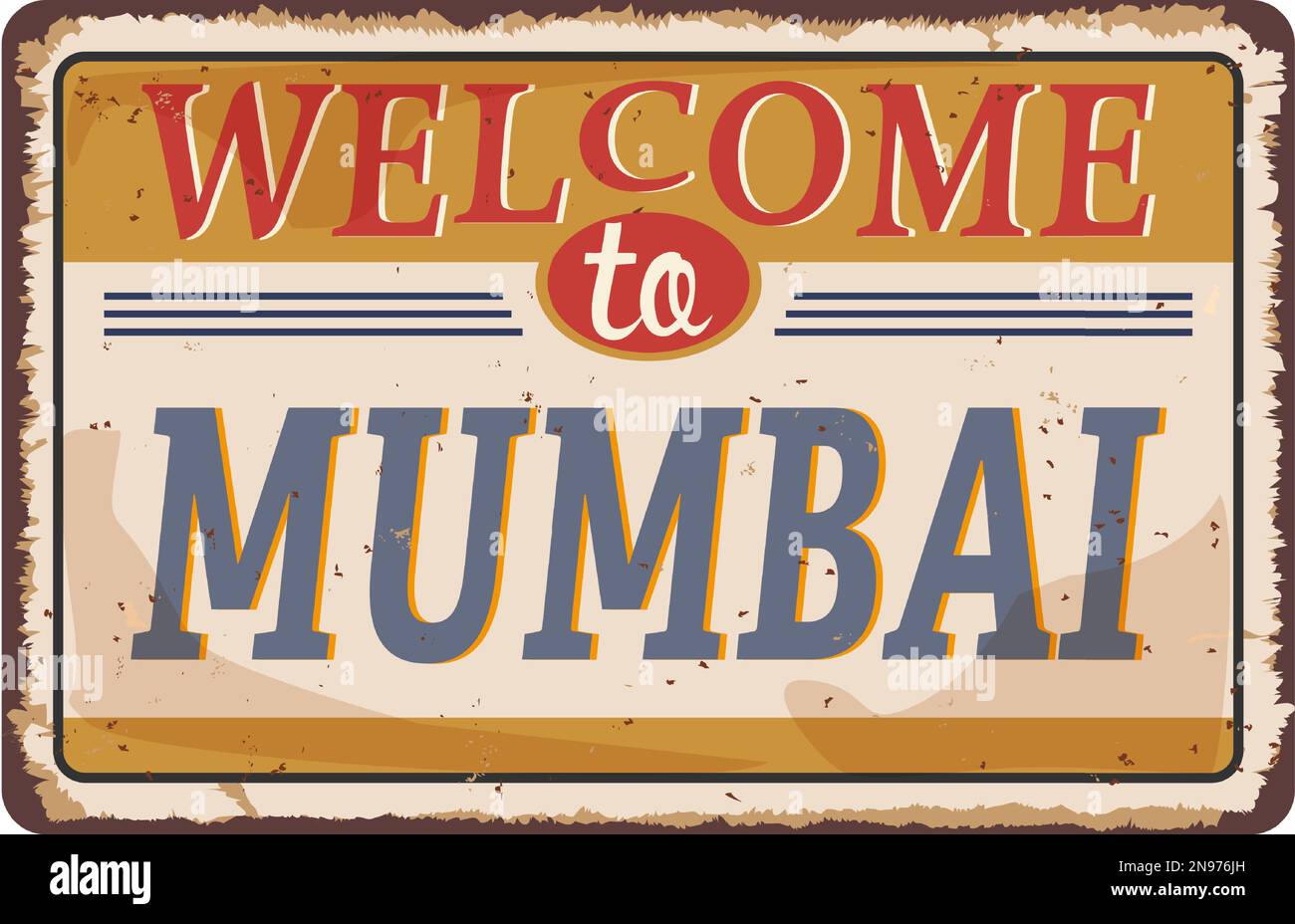 Mumbai, Jaipur, Delhi indian travel plates and stickers. India city ...