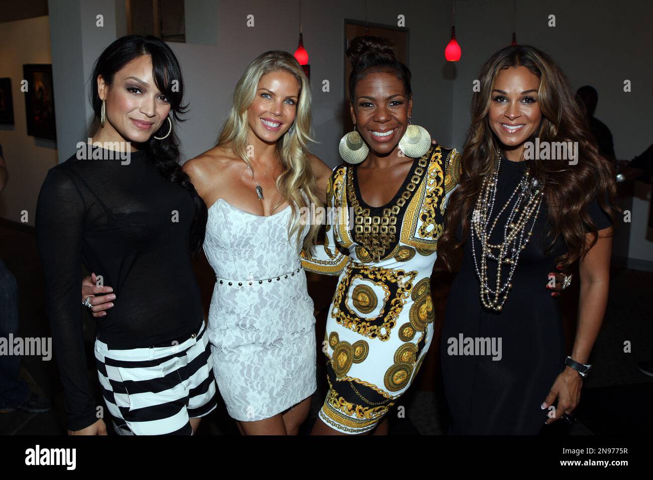 (L-R) Mayte Garcia, Jessica Conseco, Andrea Kelly and Sheree Fletcher ...