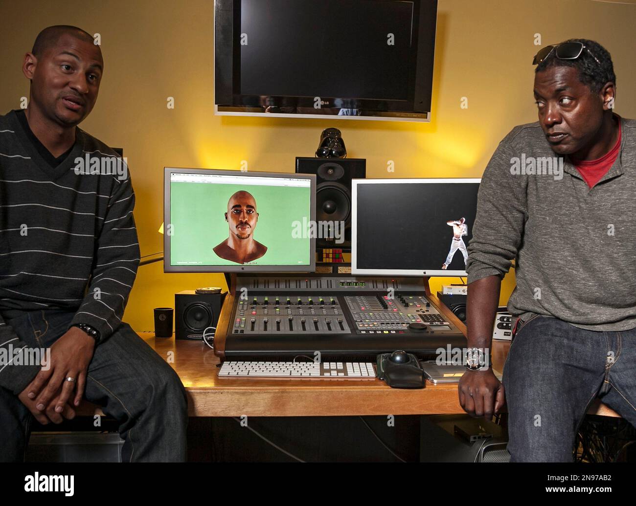 In this photo taken Tuesday, June 12, 2012, Dylan Brown, left, founder ...