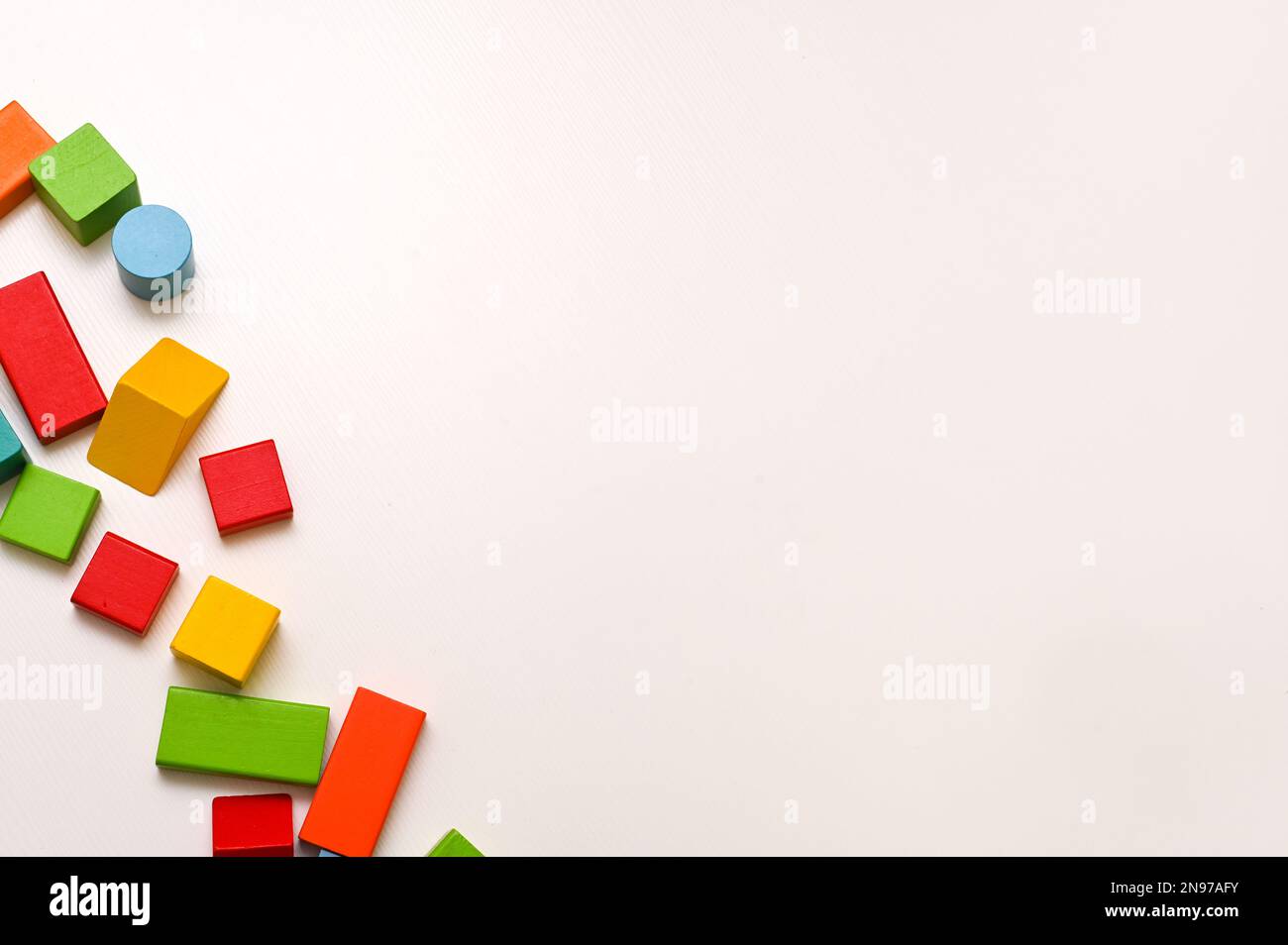 multi colored figures of cubes, cylinders, pyramids. educational games ...