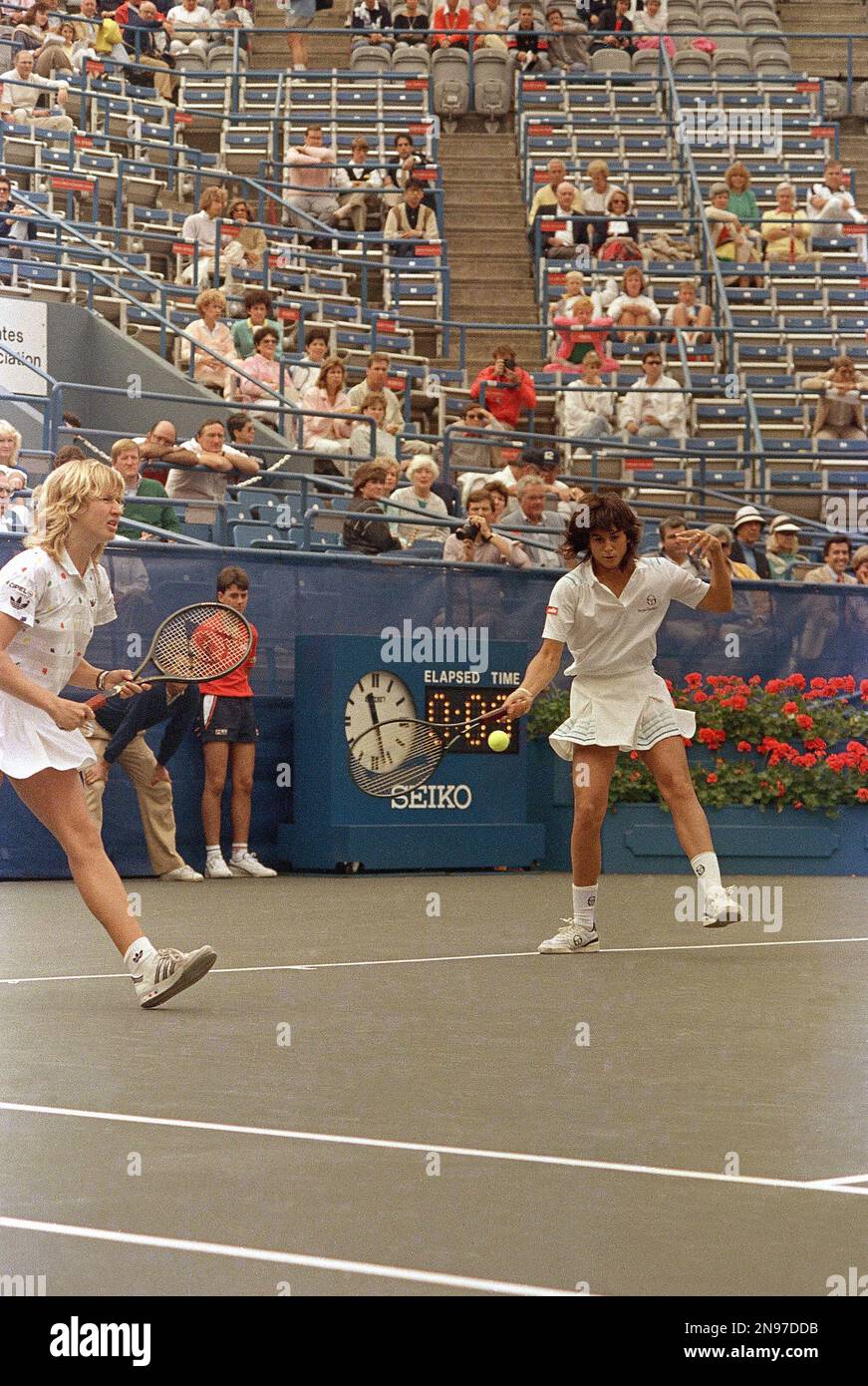 Women's doubles partners Steffi Graf of West Germany, right, and ...