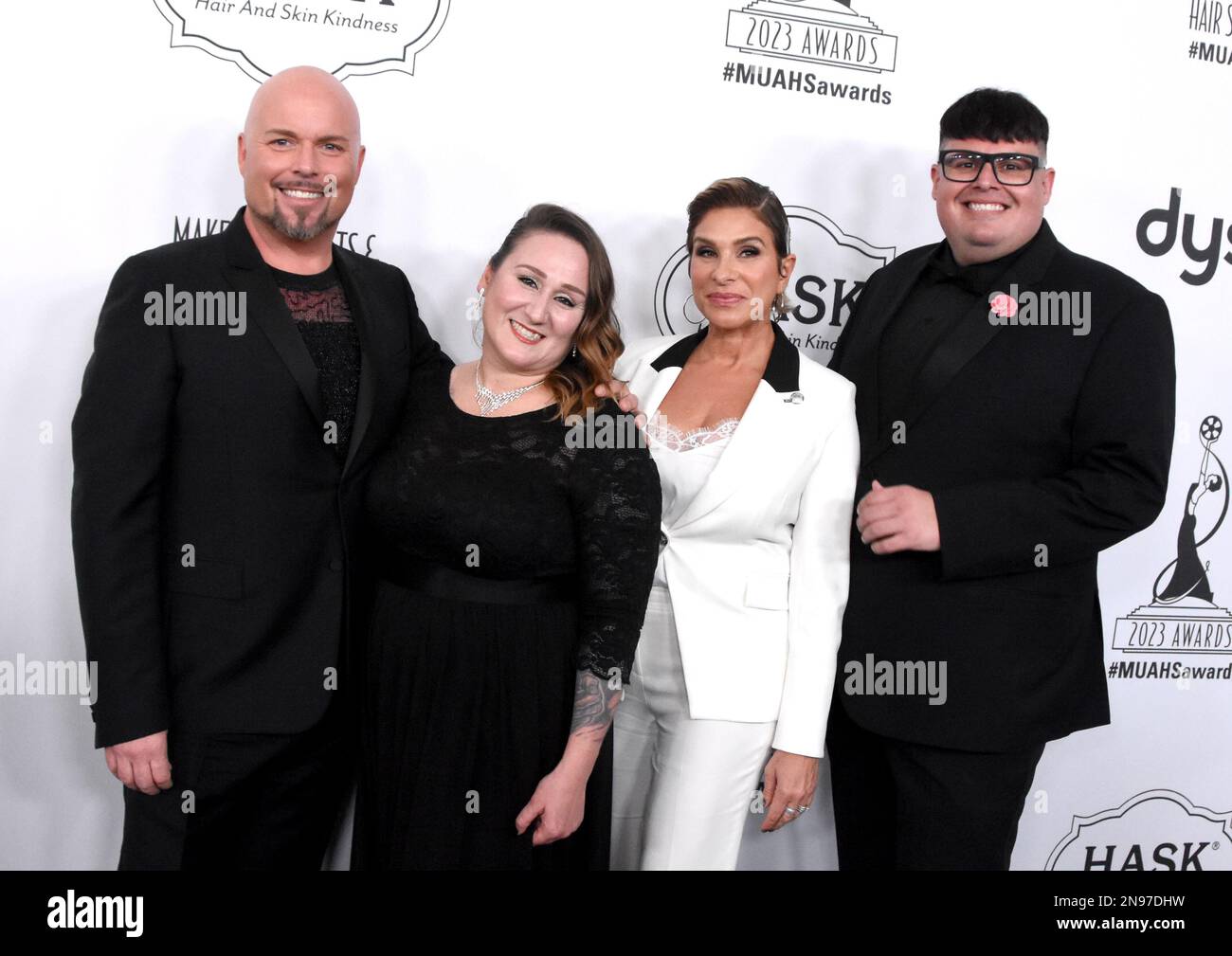 Beverly Hills, California, USA 11th February 2023 (L-R) Hairstylists ...