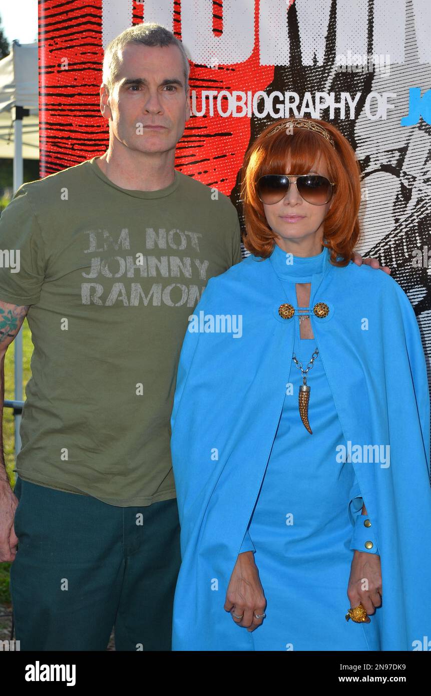 Henry Rollins, left, and Linda Ramone attend the 8th annual Johnny ...