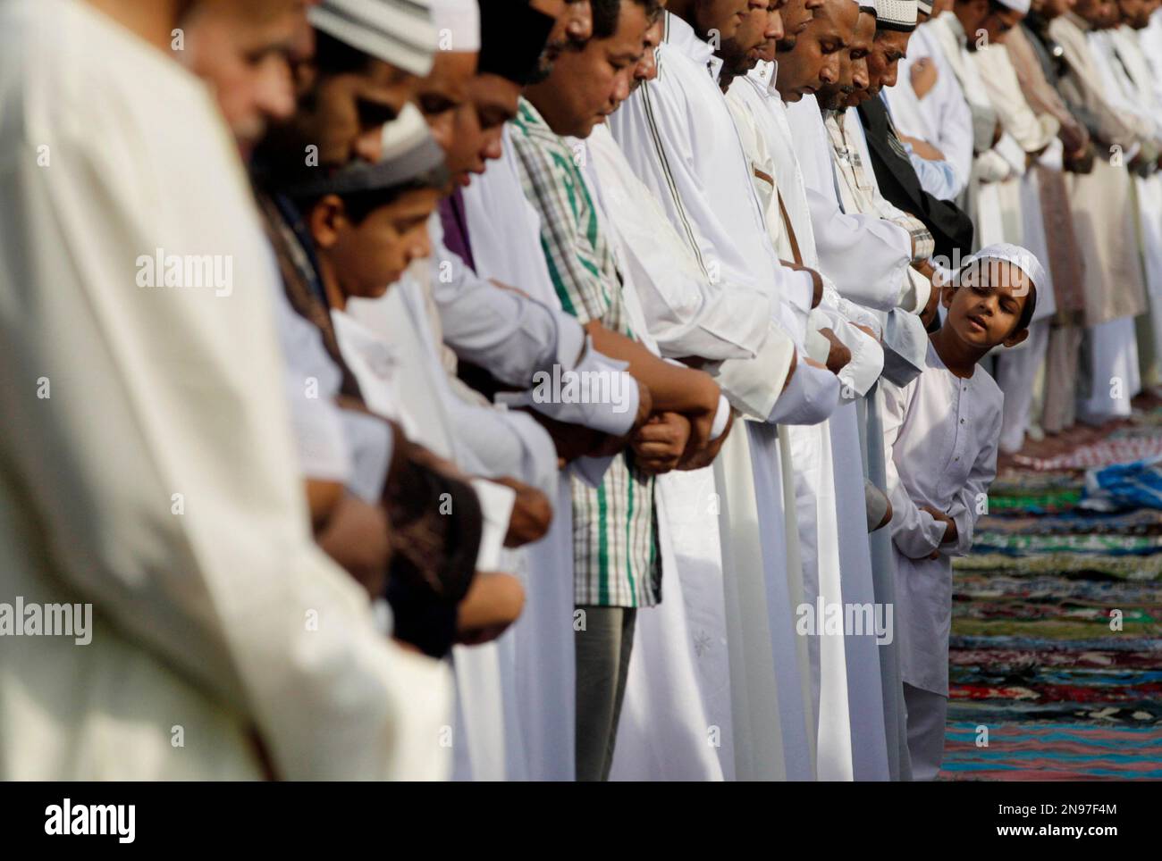 Panama's Muslims pray during Eid al-Fitr prayer, which marks the end of ...