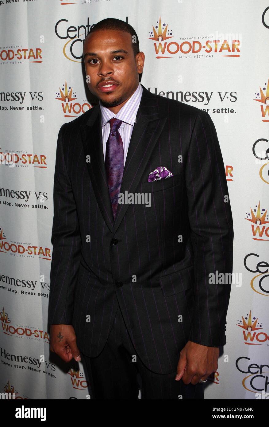 NBA player and Founder Shannon Brown attends his Wood-Star Foundation ...