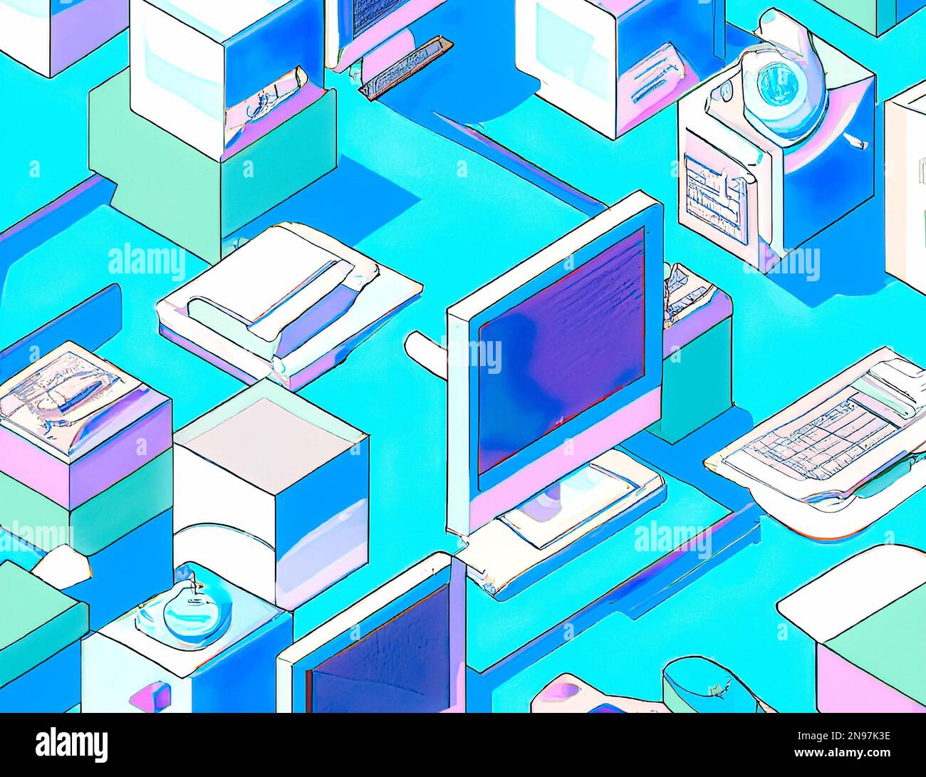 Various desks hi-res stock photography and images - Alamy